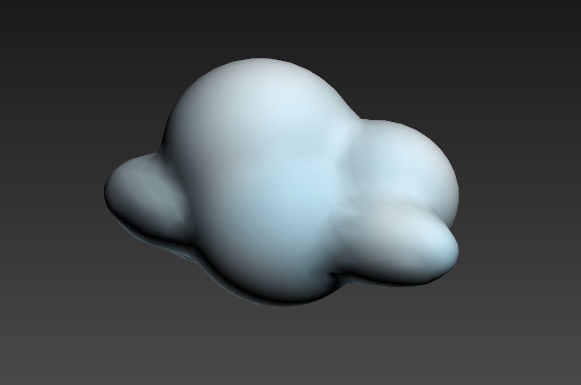 3D Cartoon cloud model 3D model | CGTrader