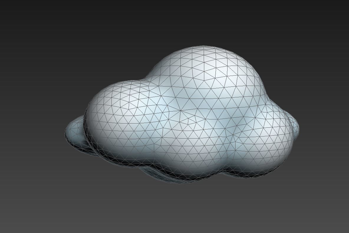 3D Cartoon cloud model 3D model | CGTrader