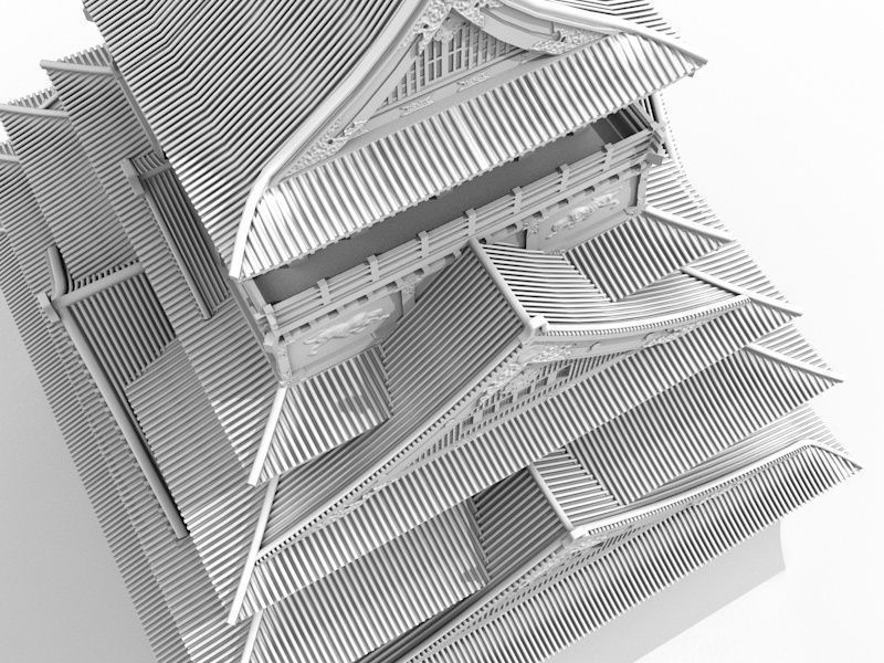 Osaka Castle 3D model | CGTrader