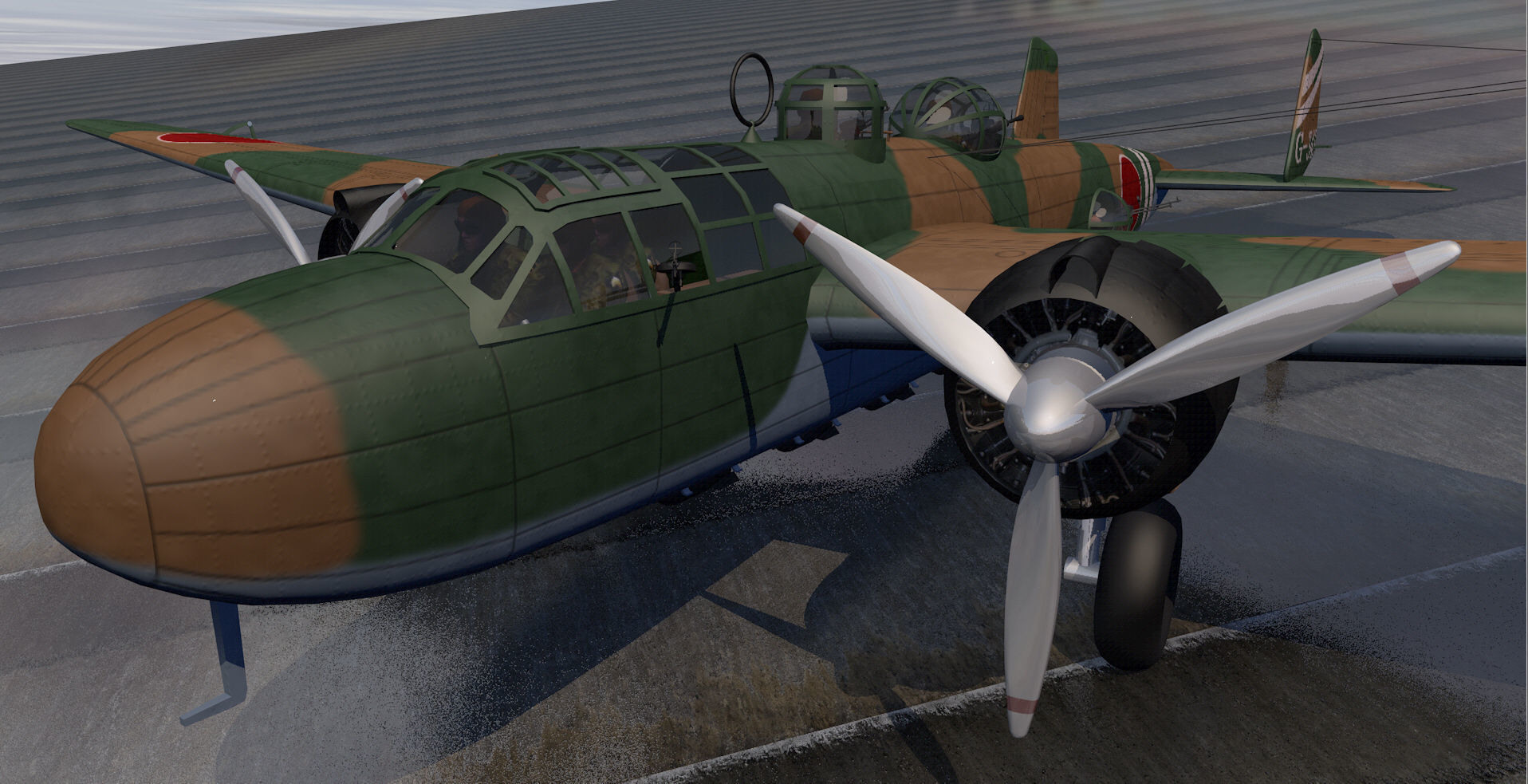 Mitsubishi G3M2 Nell 3D model | CGTrader