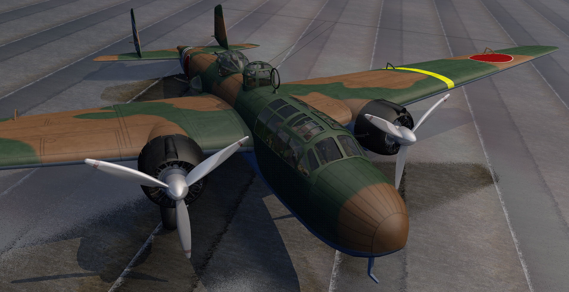 Mitsubishi G3M2 Nell 3D model | CGTrader