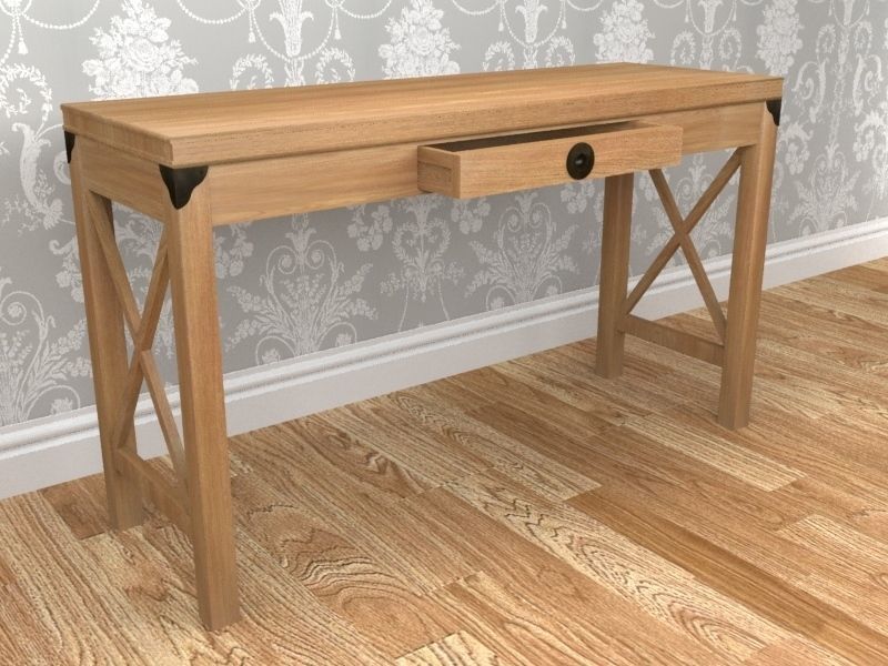 Laura Ashley Balmoral Chestnut Extending Console Table 3D model | CGTrader