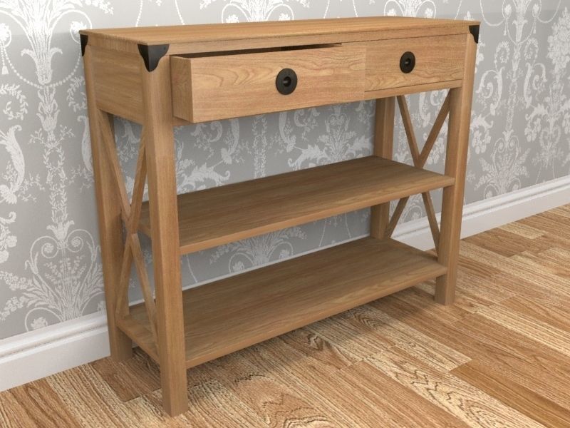 Laura Ashley Balmoral Chestnut Console Table 3D model | CGTrader