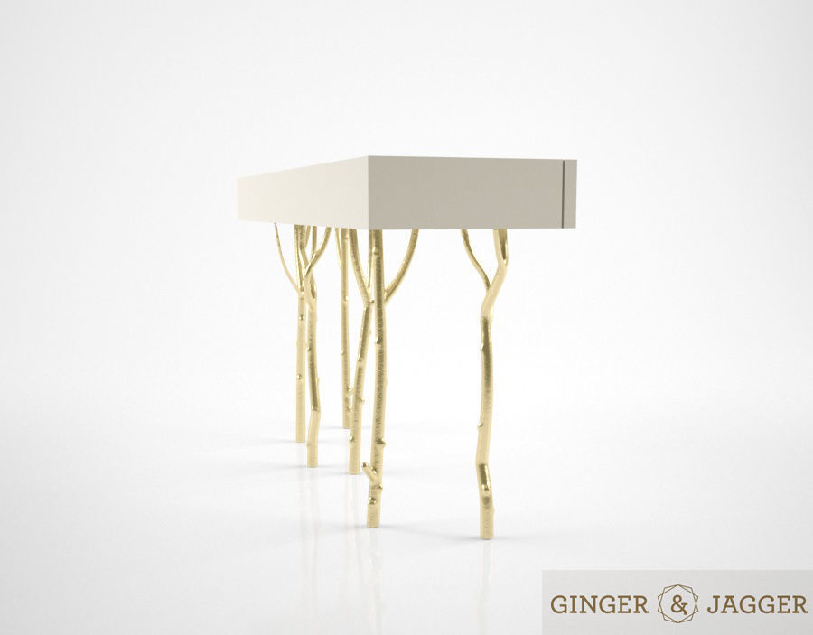 Ginger and Jagger fig tree console 3D model | CGTrader