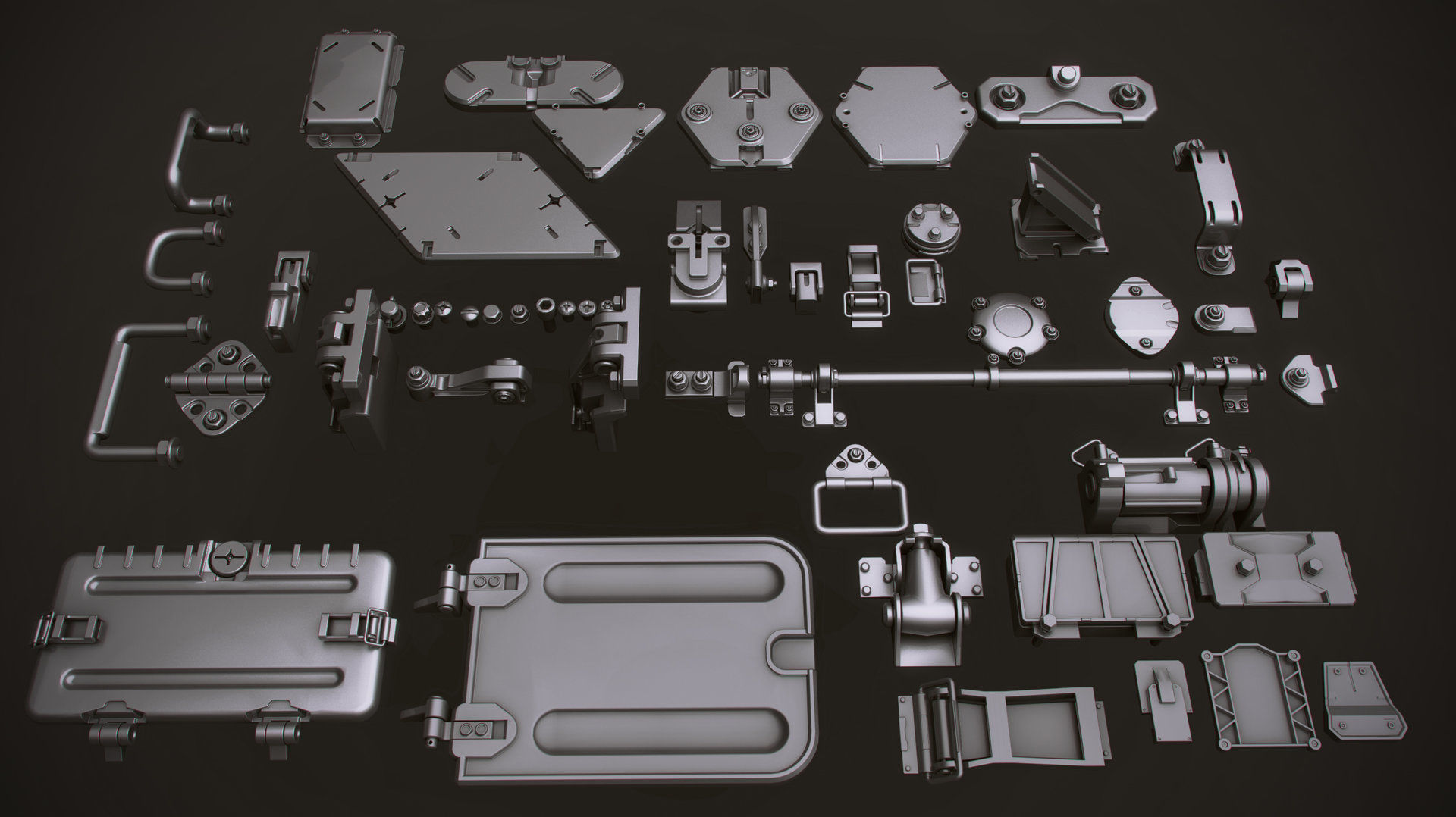 kit bash parts 3D model | CGTrader