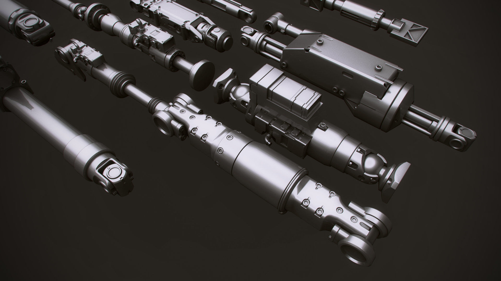 kit bash parts 3D model | CGTrader