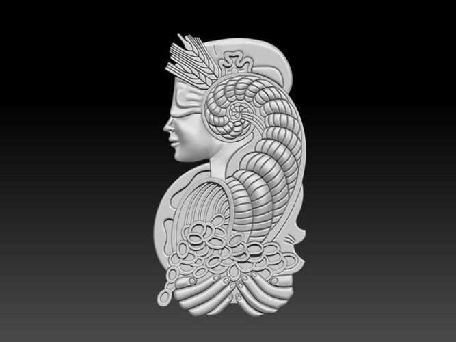Suisse Lady Fortuna 3D model 3D printable | CGTrader