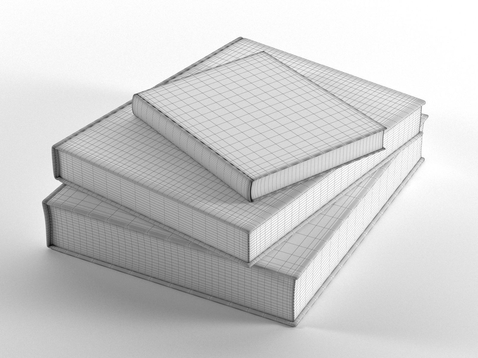 Stack of Books 02 3D model | CGTrader