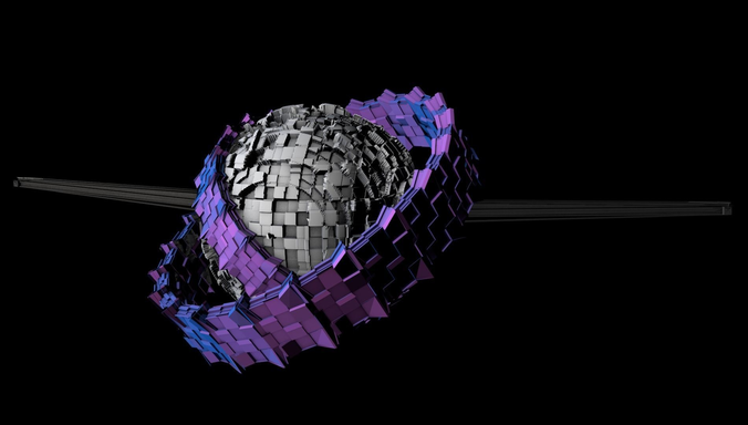 3D model Futuristic space station VR / AR / low-poly | CGTrader