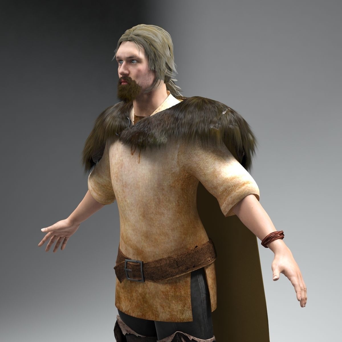 Viking Ragnar Rigged 3D model rigged | CGTrader