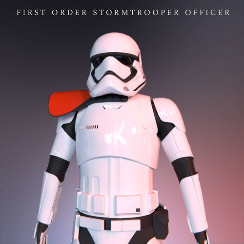 3D model Stormtrooper officer - First Order VR / AR / low-poly | CGTrader