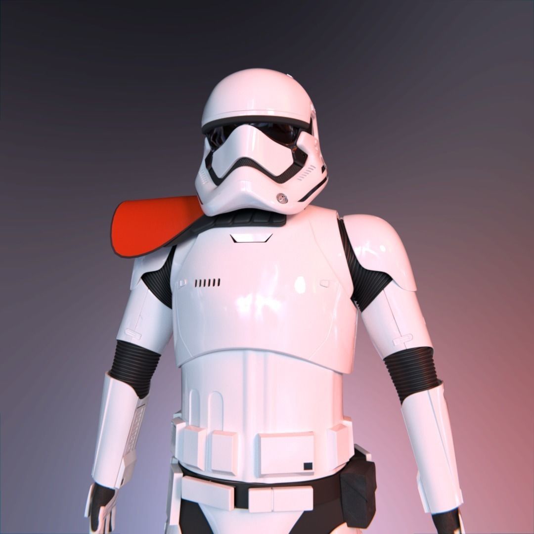 3D model Stormtrooper officer - First Order VR / AR / low-poly | CGTrader