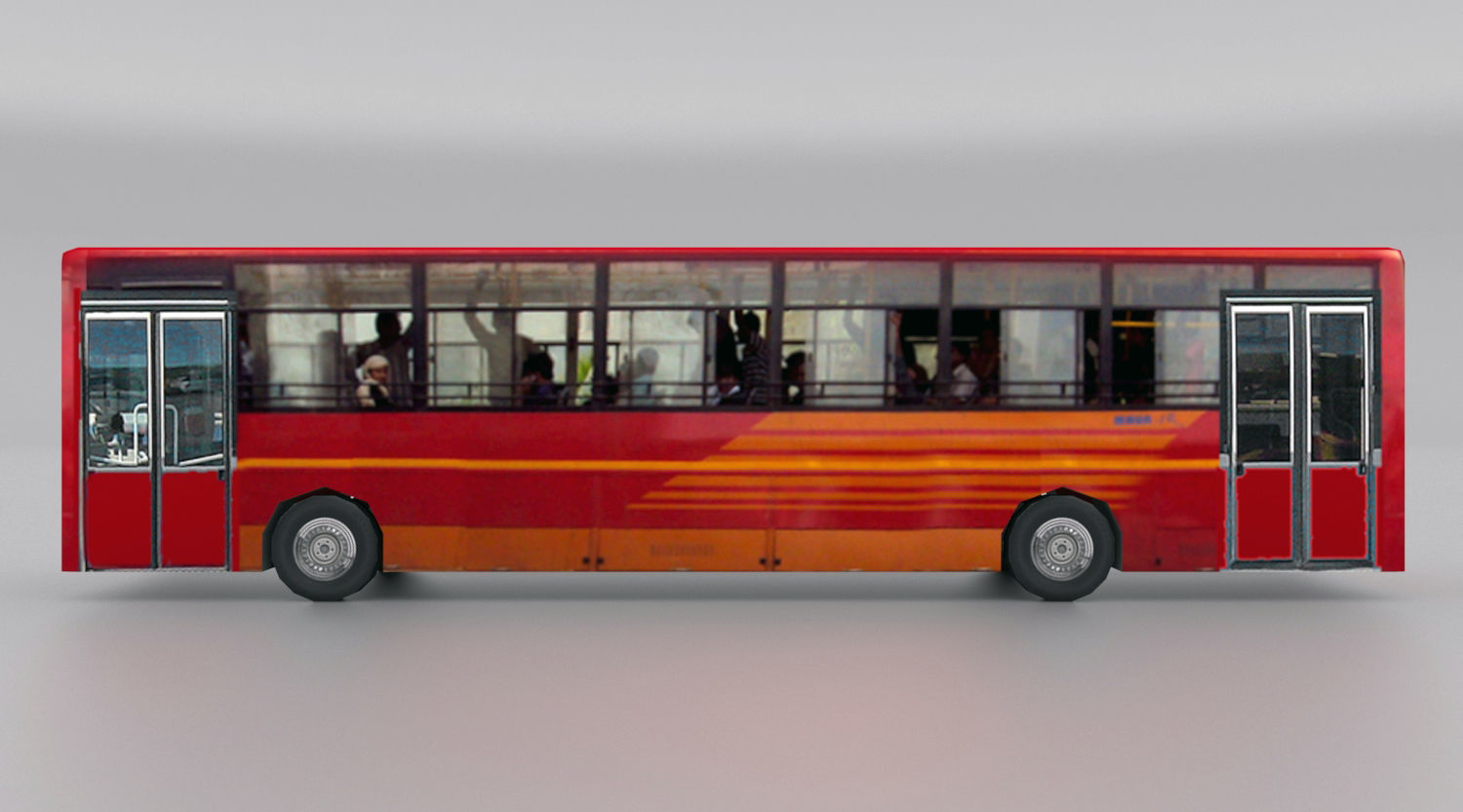 3D model AMTS and BRTS Buses VR / AR / low-poly | CGTrader