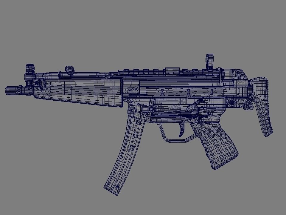SAS MP5 free VR / AR / low-poly 3D model | CGTrader