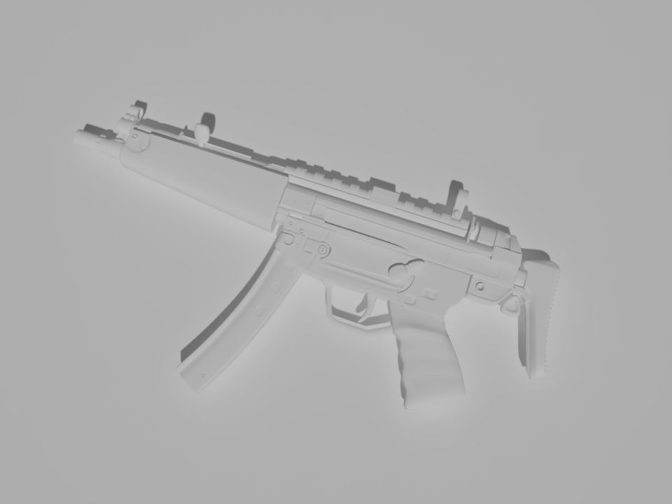 SAS MP5 free VR / AR / low-poly 3D model | CGTrader