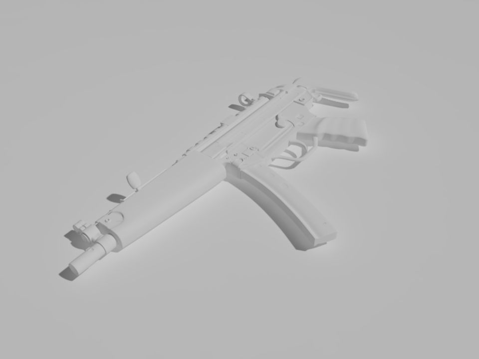 SAS MP5 free VR / AR / low-poly 3D model | CGTrader