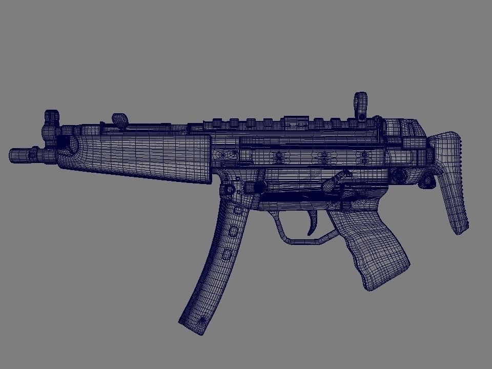 SAS MP5 free VR / AR / low-poly 3D model | CGTrader