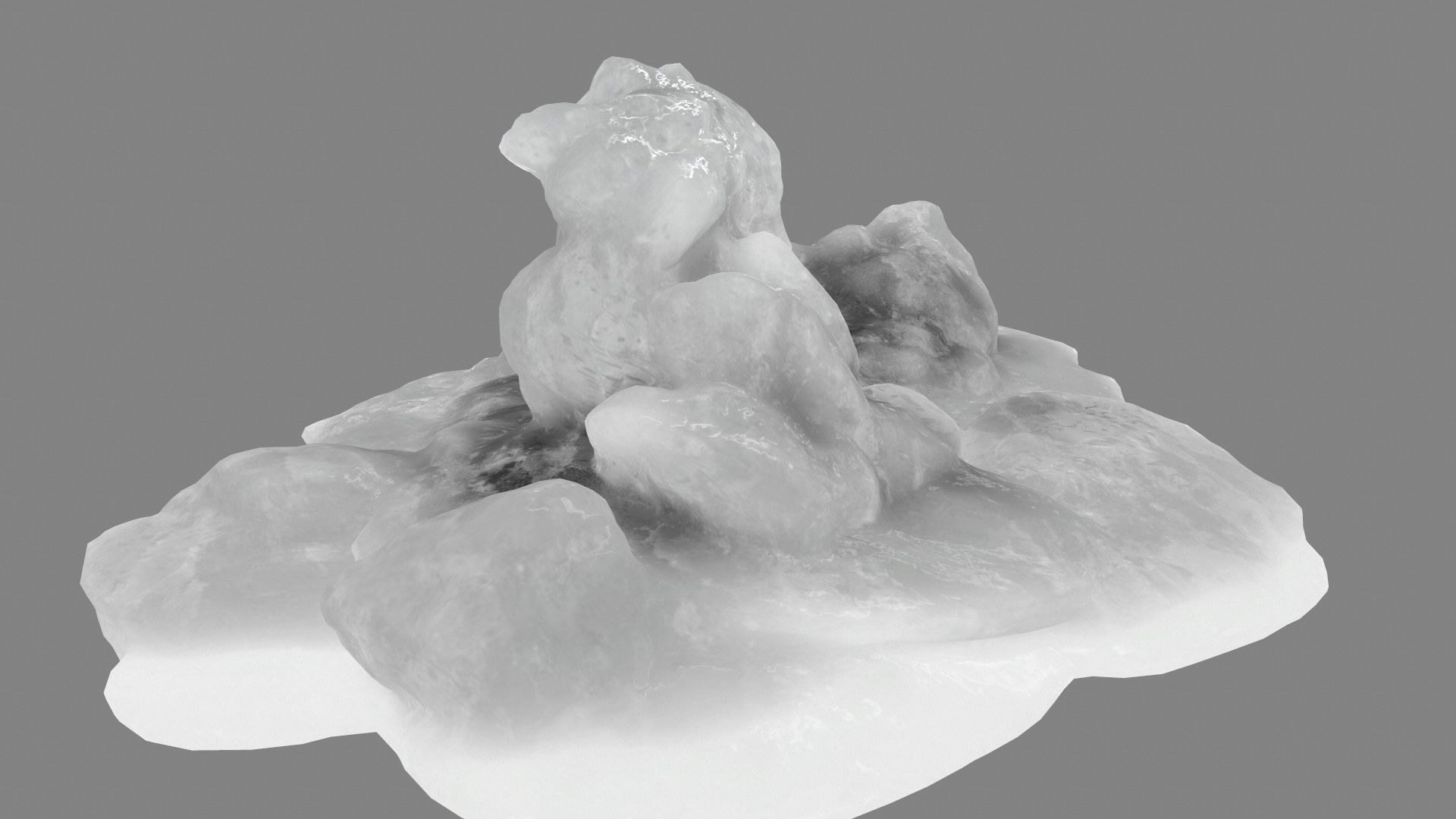 3D model Ice Cave VR / AR / low-poly | CGTrader