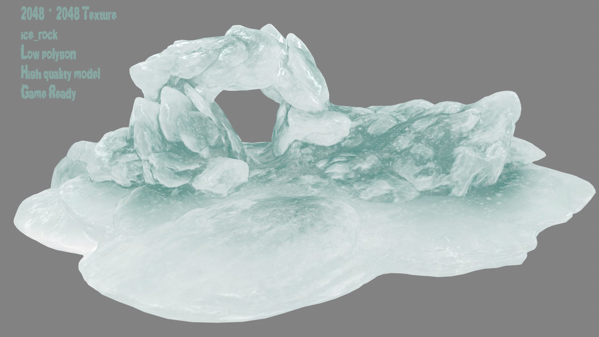 3D model Ice Cave VR / AR / low-poly | CGTrader