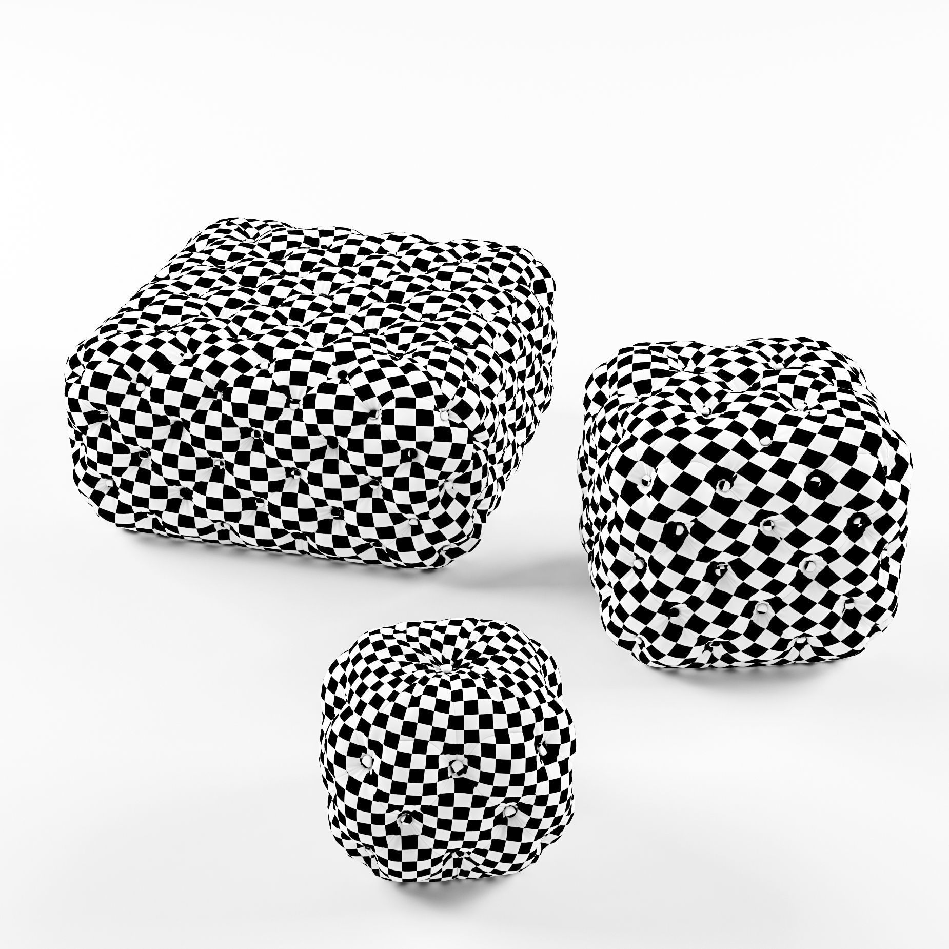Ottomans box set 3D model | CGTrader