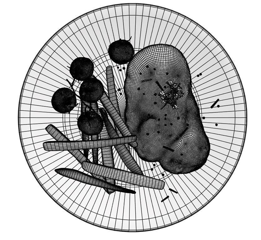 Dinner dish with steak 3D model | CGTrader