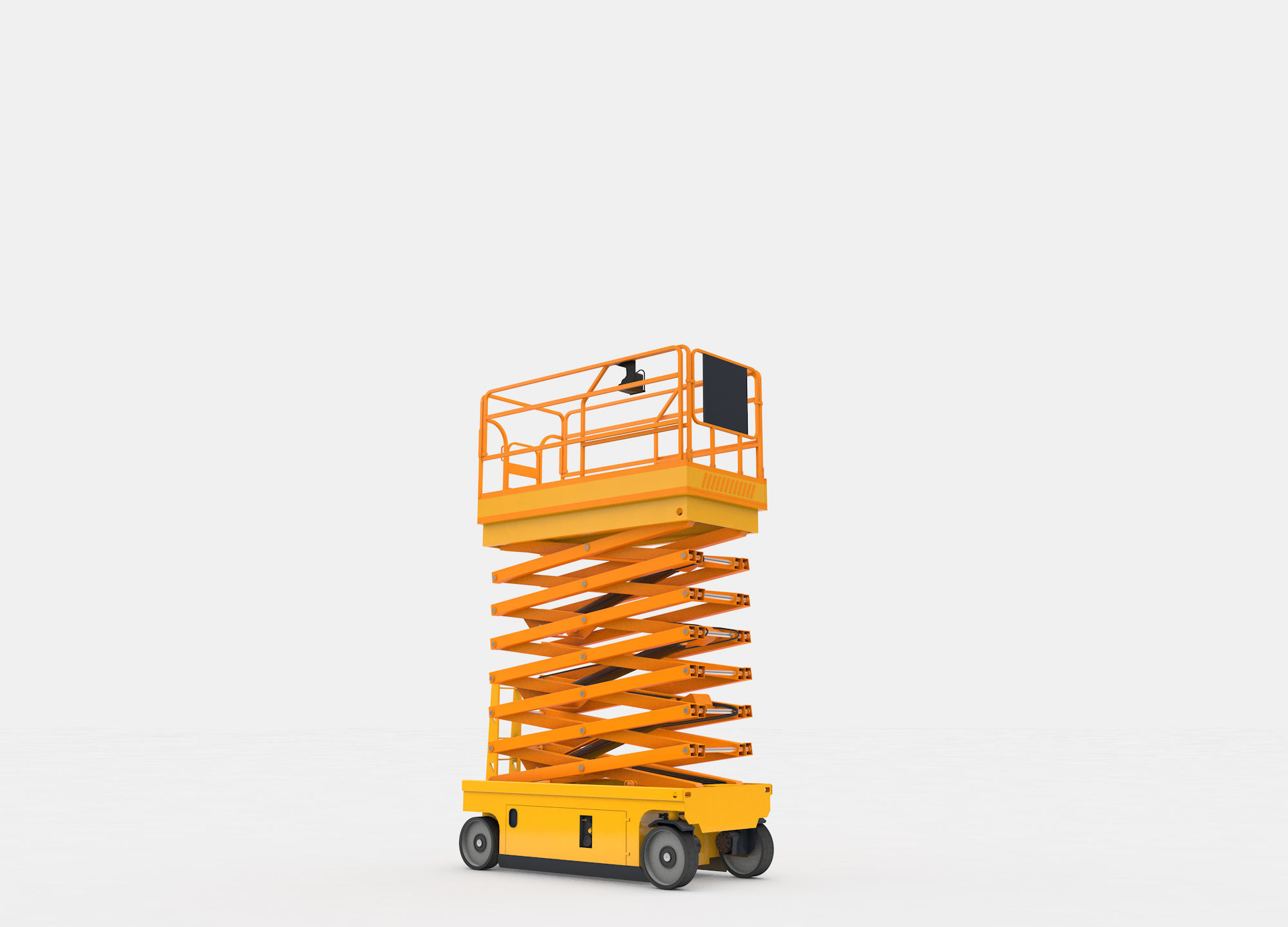 Scissors Lift Aerial Work Platform 3D model animated rigged | CGTrader