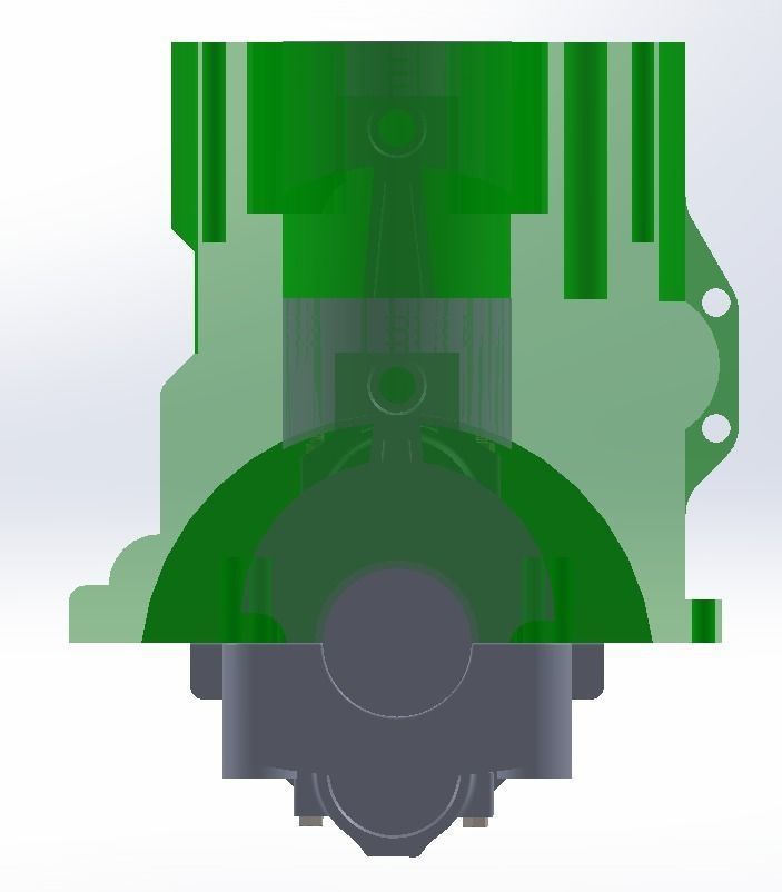 3D Solidworks 4 cylinders Engine plus awesome animation 3D model ...