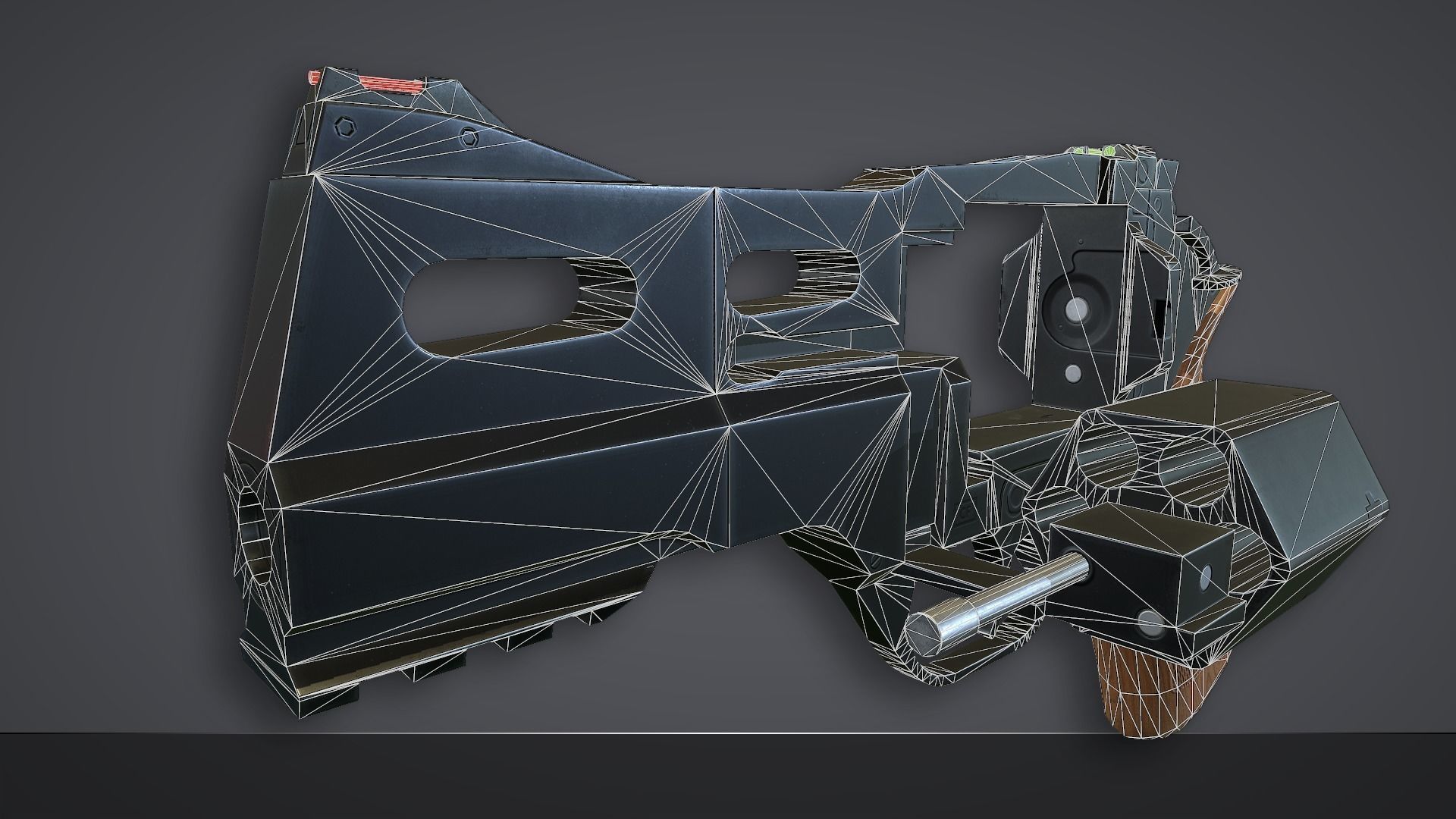 Lowpoly PBR Low Barreled Revolover free VR / AR / low-poly 3D model ...