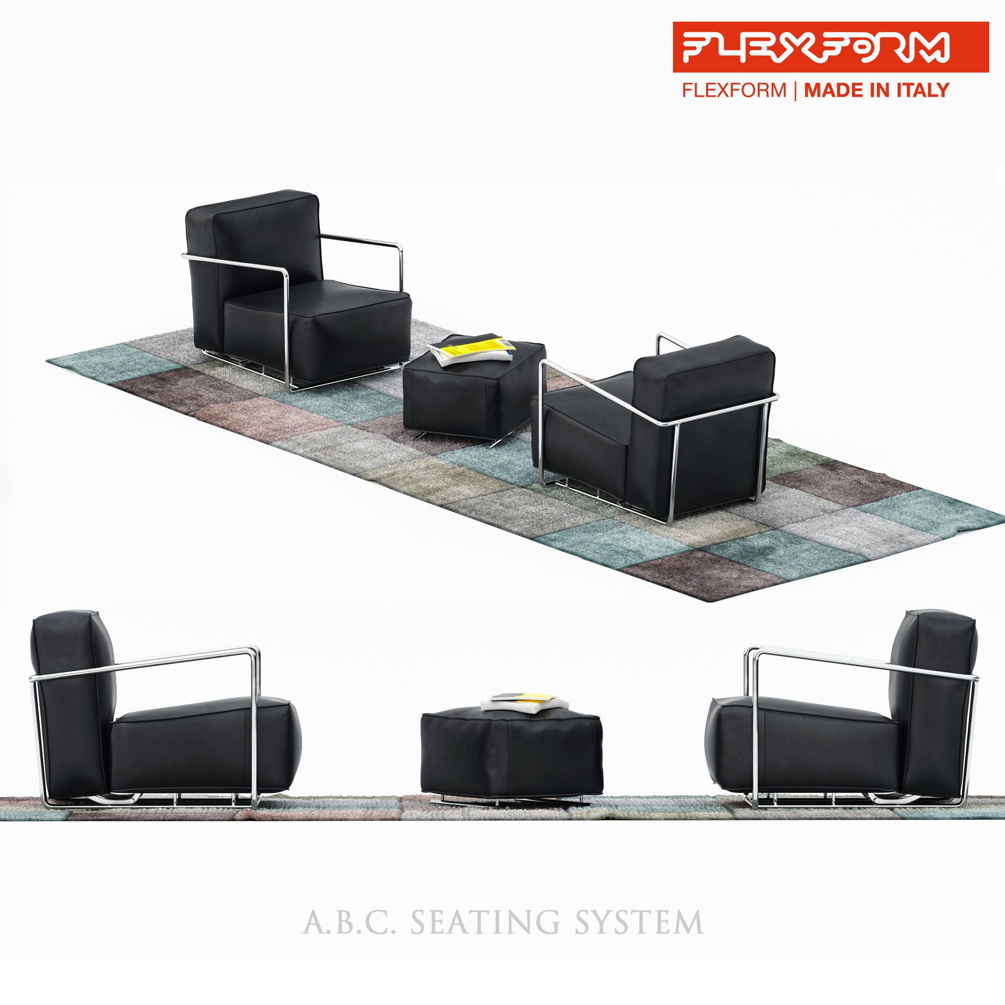 3D Flexform ABC set 3D model | CGTrader