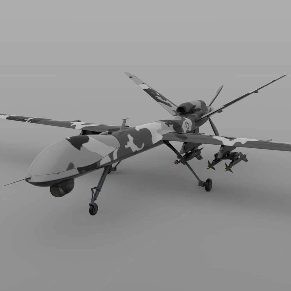 Raptor Unmanned Drone 3ds and obj format 3D model | CGTrader