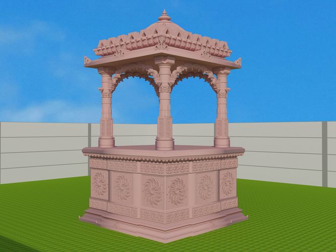 Garden Temple free 3D model | CGTrader