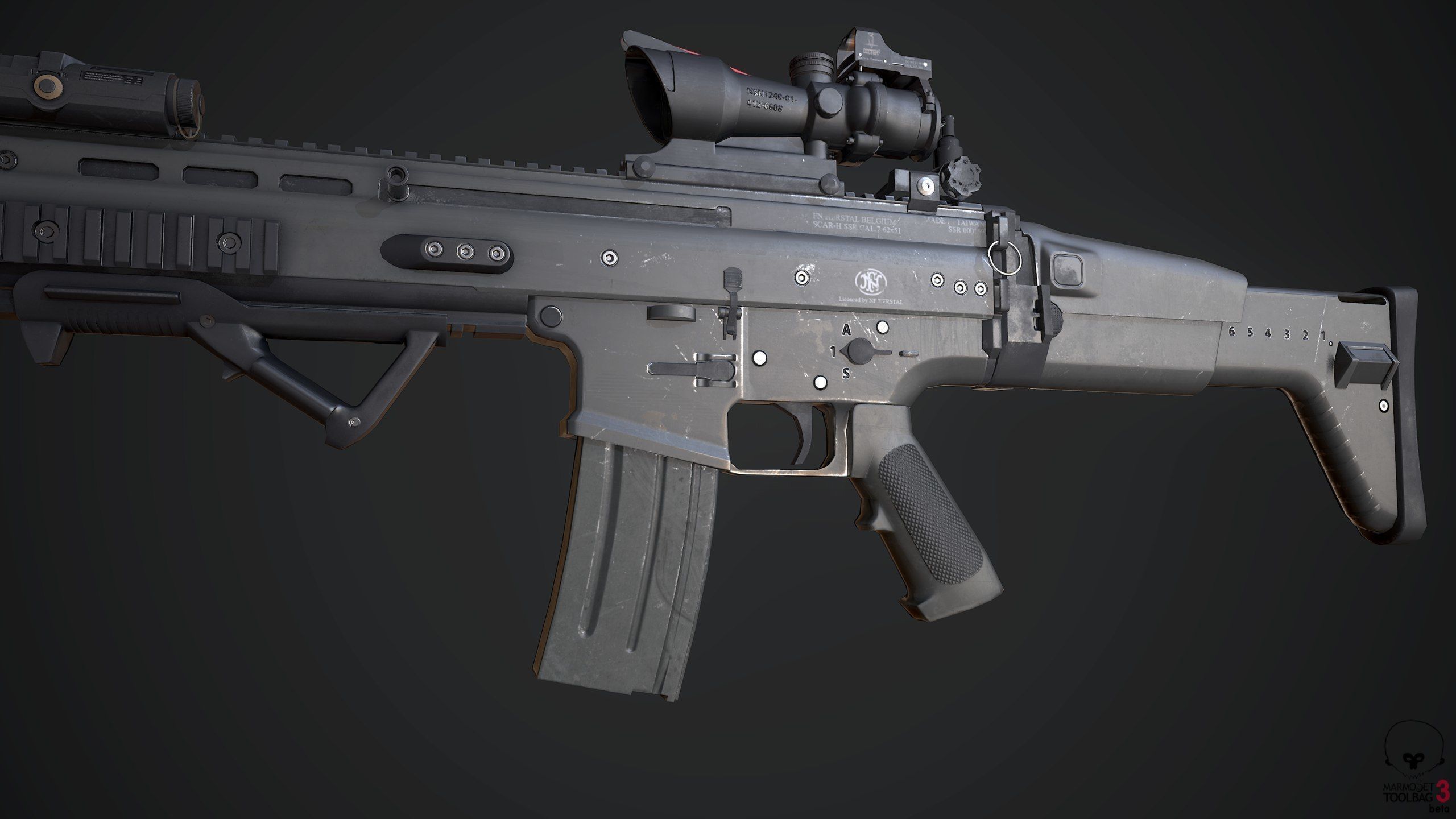 3D model Scar L VR / AR / low-poly | CGTrader