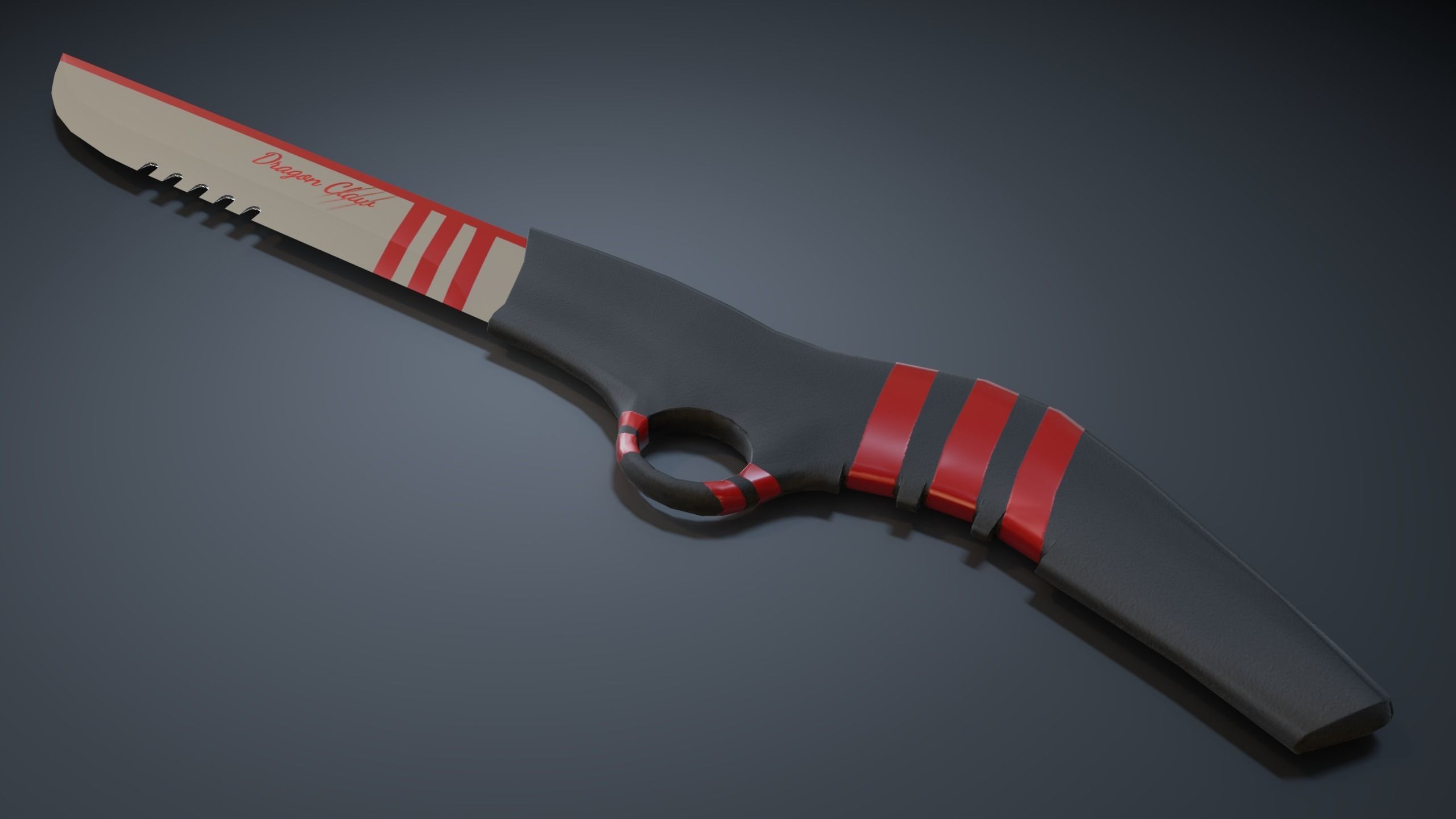 Combat Knife Dragon Claw free VR / AR / low-poly 3D model | CGTrader