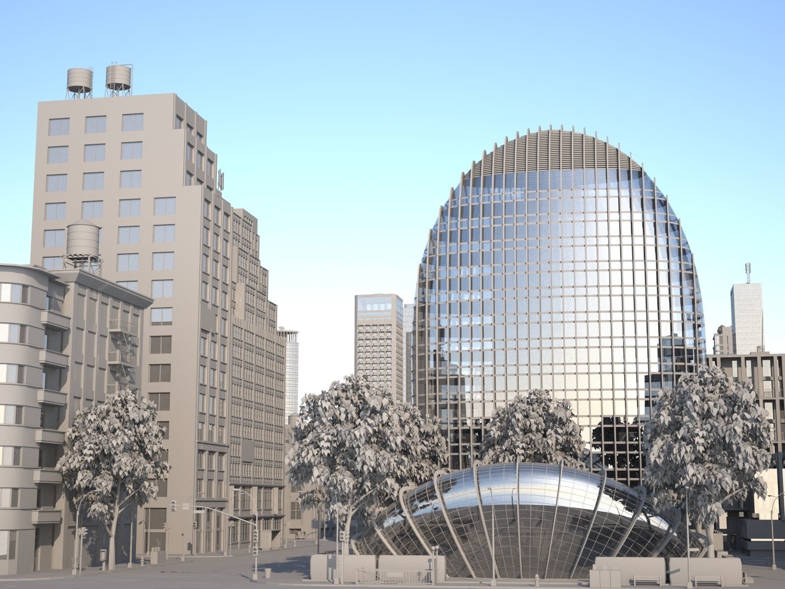 3D model Karton City VR / AR / low-poly | CGTrader