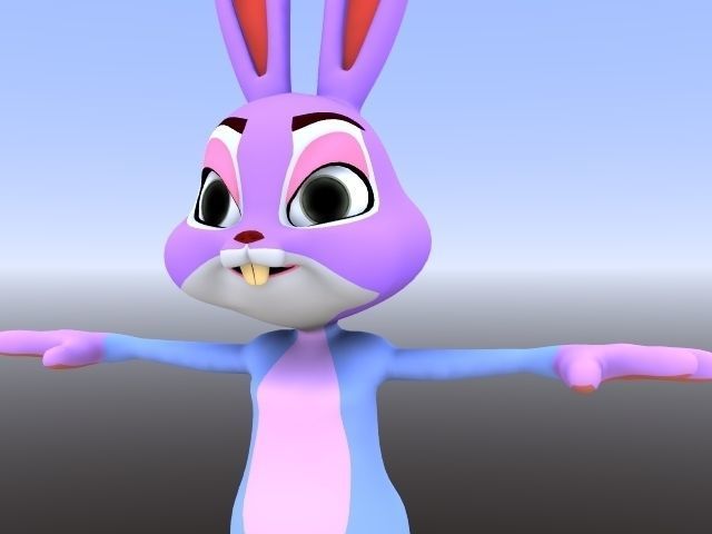 3D model RABBIT cartoon VR / AR / low-poly rigged | CGTrader