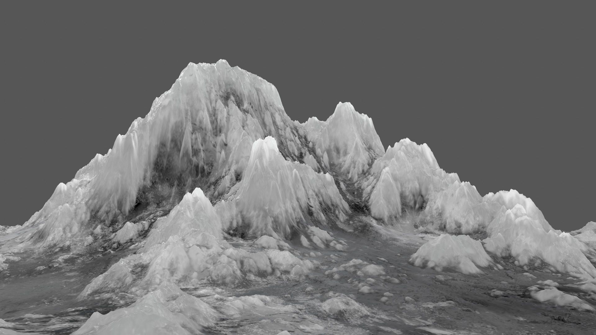 3D model ice mountain VR / AR / low-poly | CGTrader