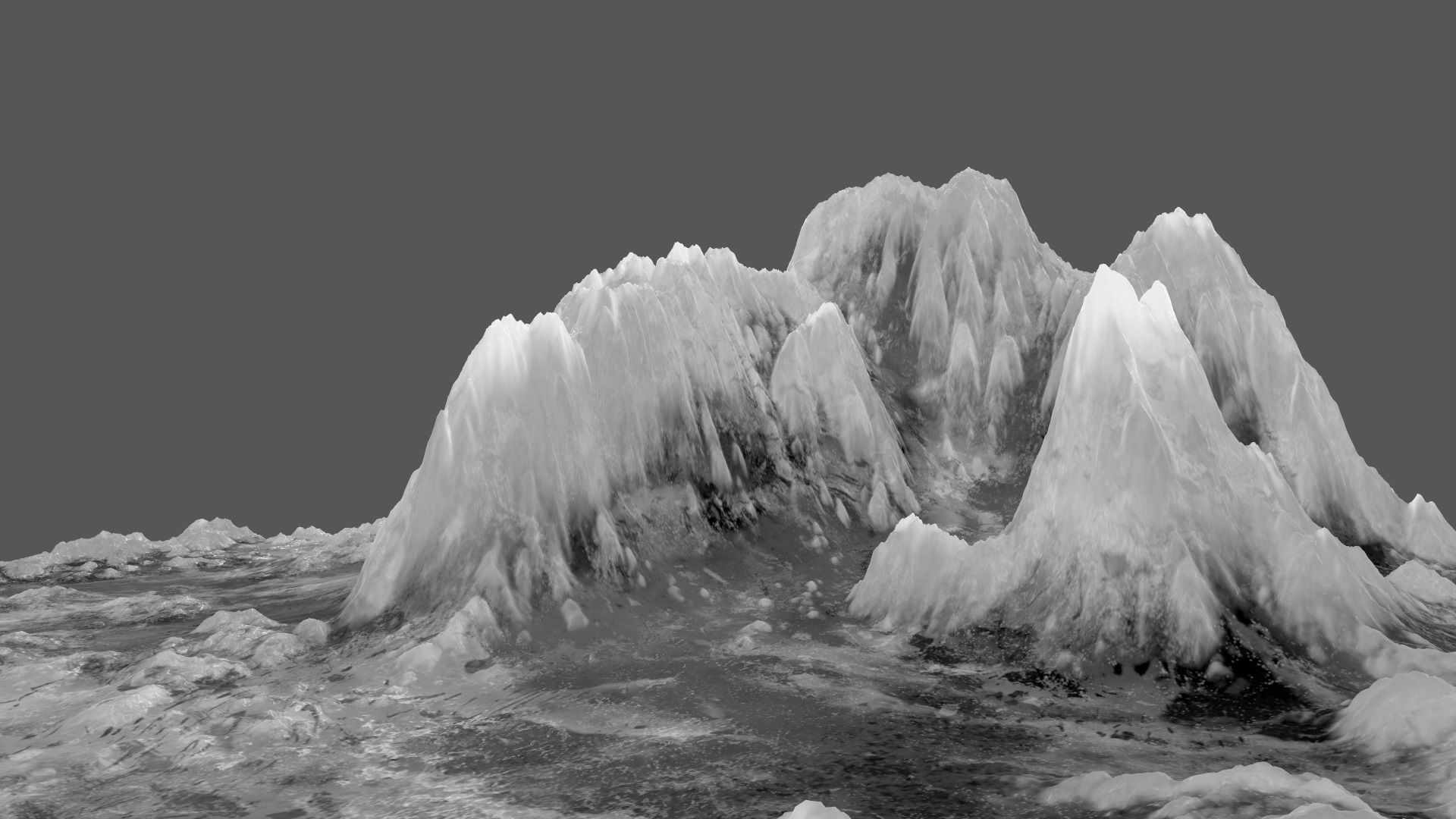 3D model ice mountain VR / AR / low-poly | CGTrader