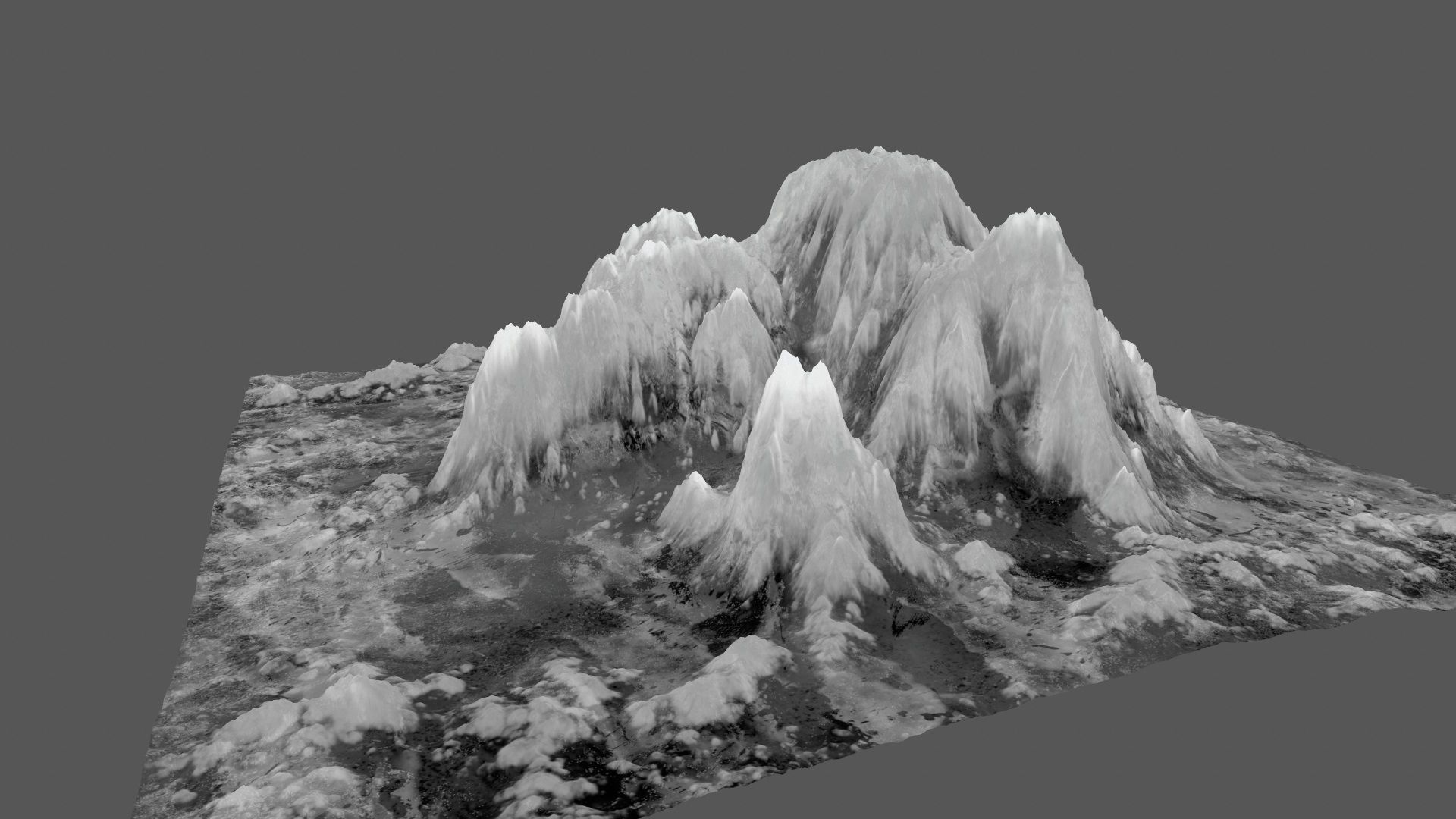 3D model ice mountain VR / AR / low-poly | CGTrader