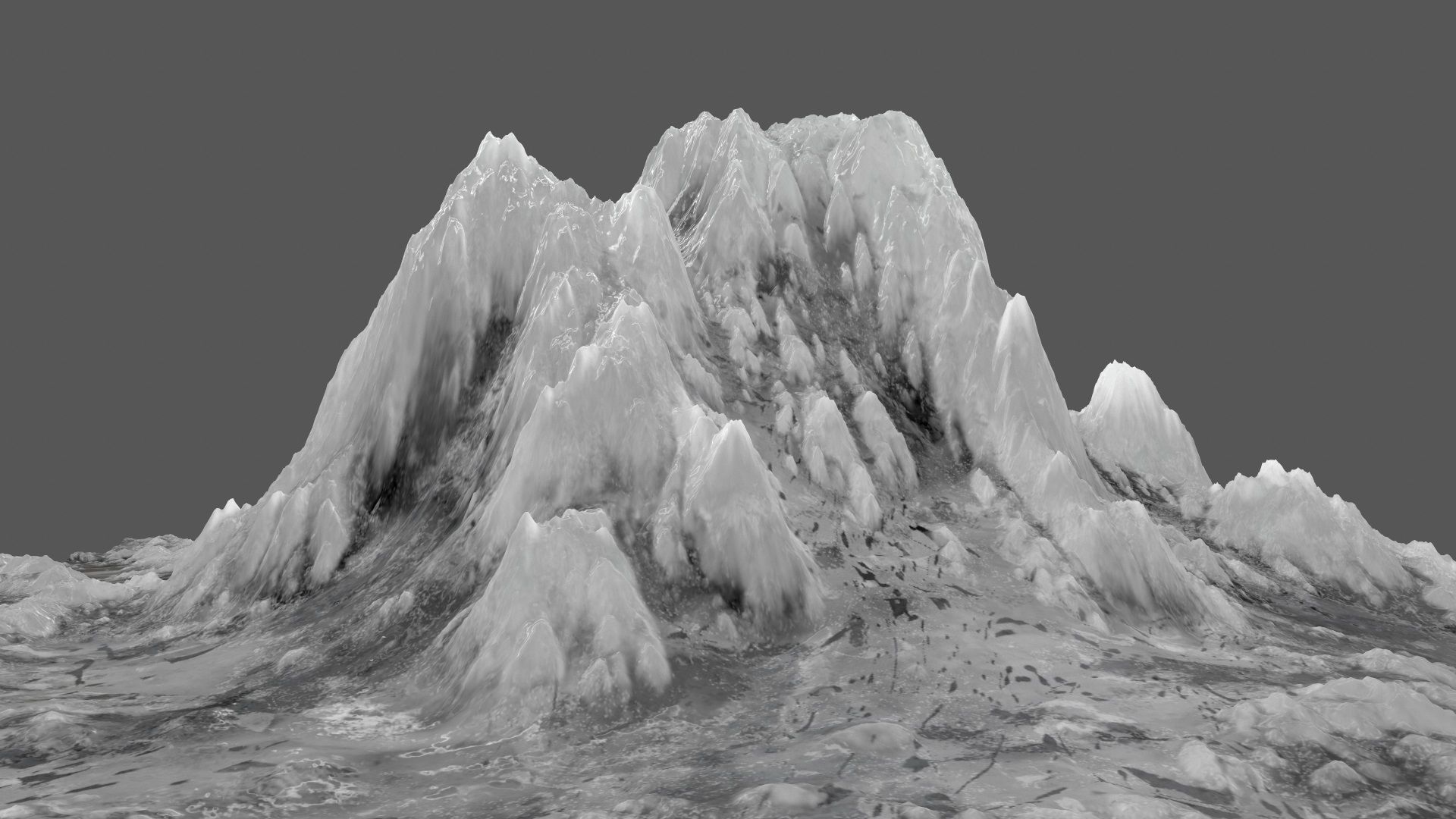 3D model ice mountain VR / AR / low-poly | CGTrader