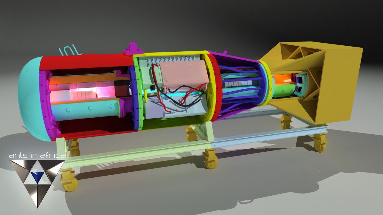 Atomic bomb cutaway scale model 3D model 3D printable | CGTrader