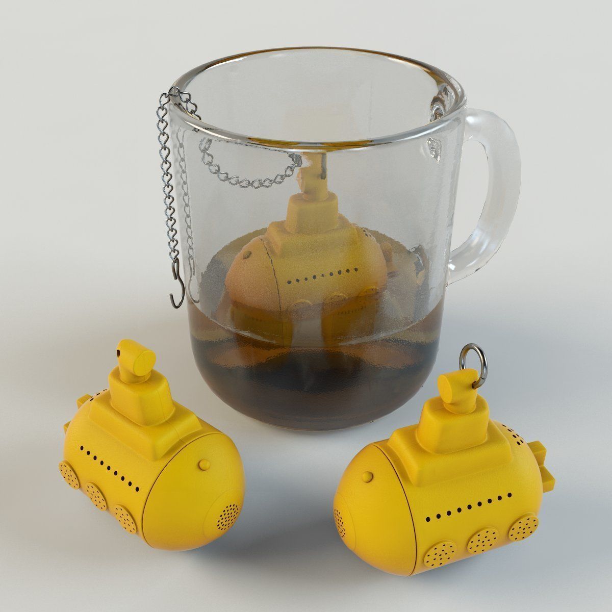 Yellow Submarine Tea Infuser 3D model | CGTrader