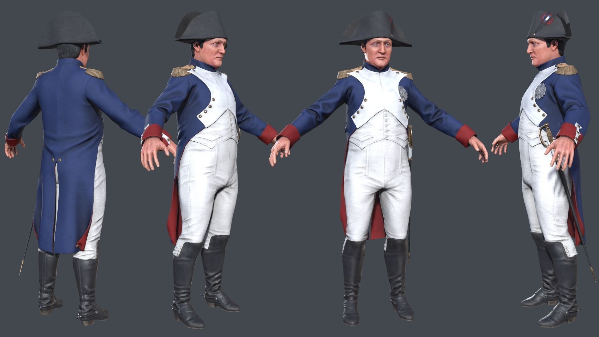 3D model Napoleon Bonaparte I VR / AR / low-poly | CGTrader
