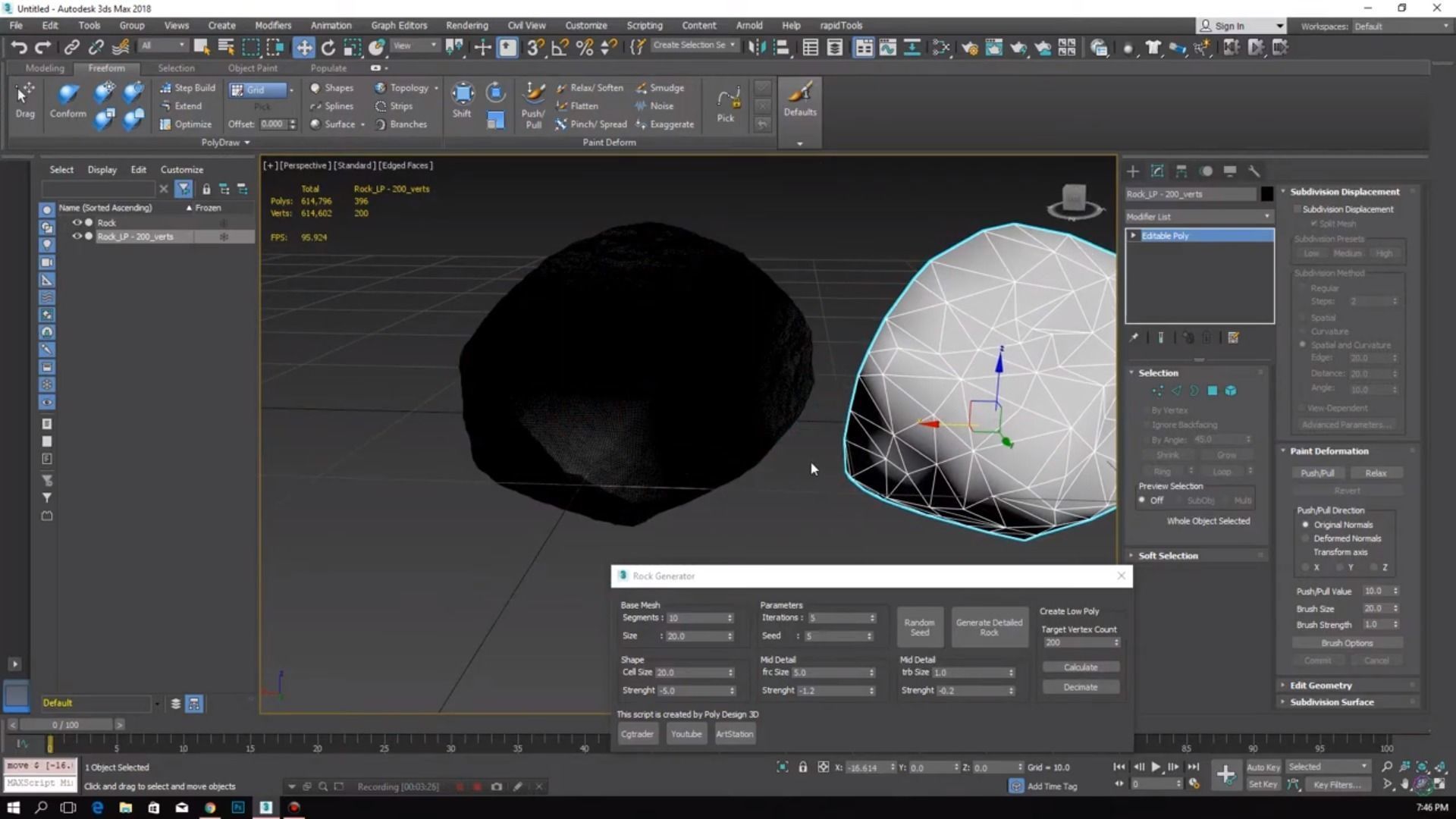 Rock Generator Max Script for 3dsMax 3D model | CGTrader