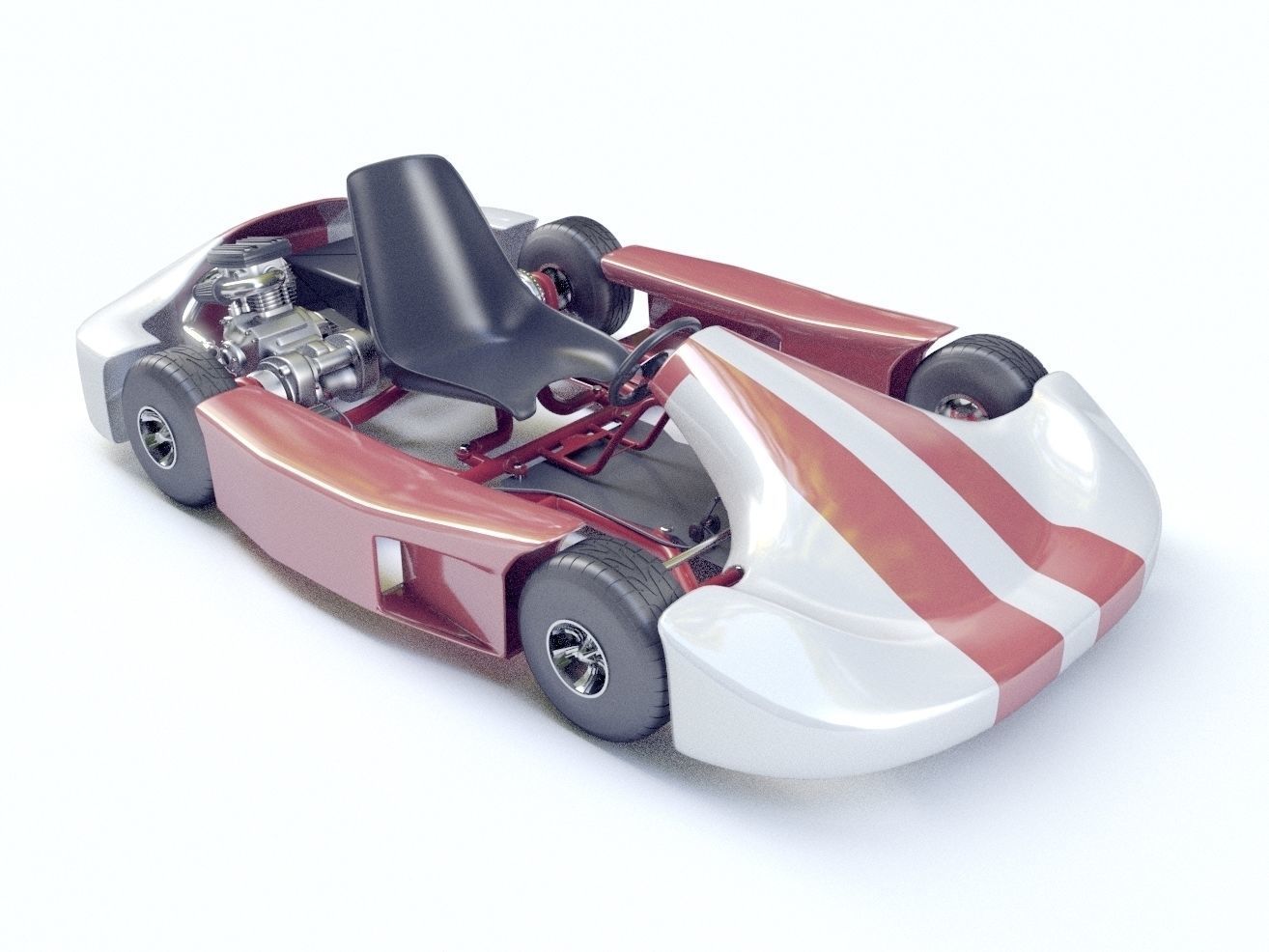 Go-kart Racing 3d model Vray 3D model | CGTrader
