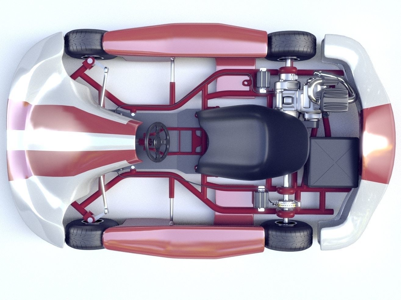 Go-kart Racing 3d model Vray 3D model | CGTrader