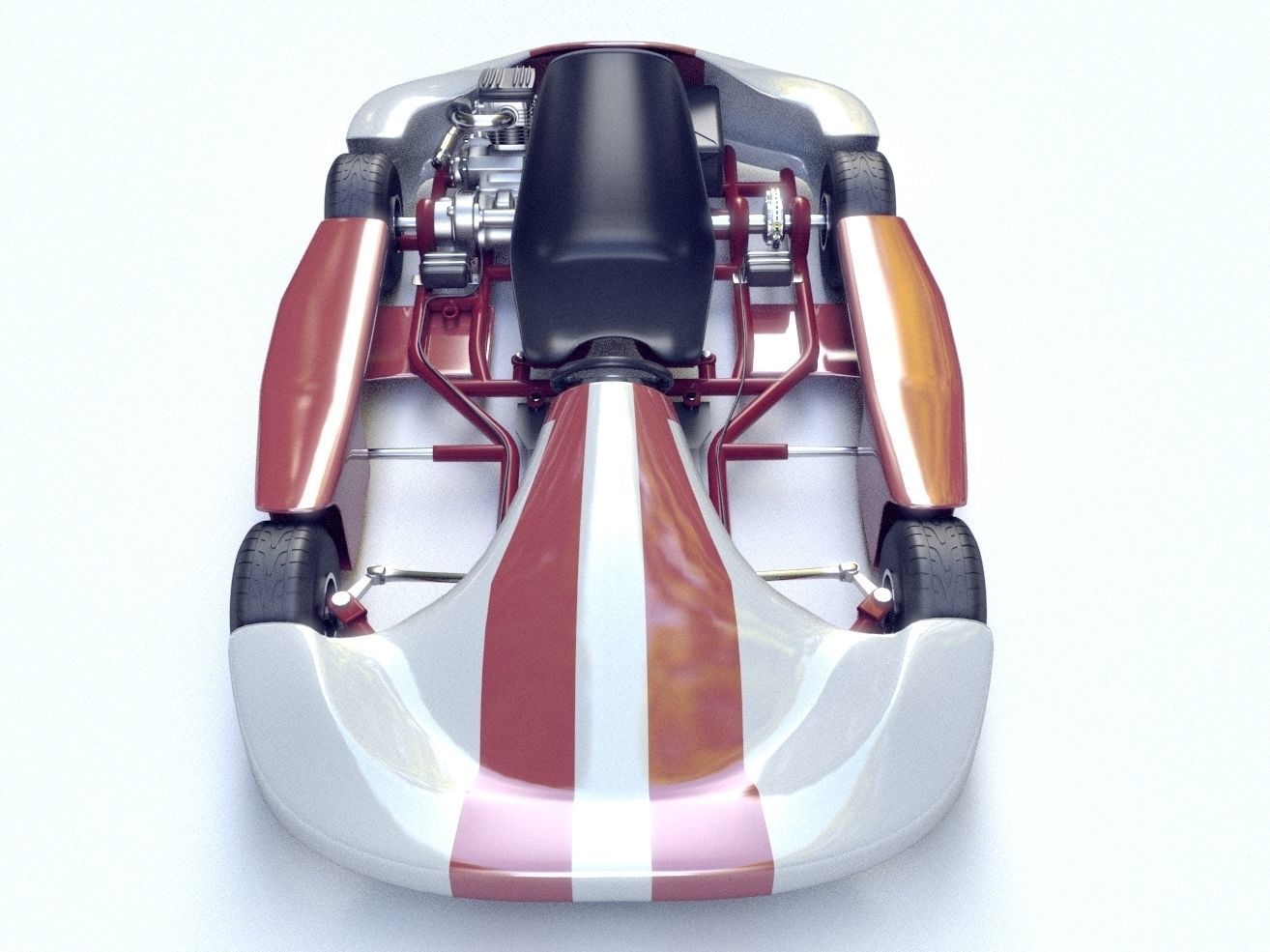 Go-kart Racing 3d model Vray 3D model | CGTrader