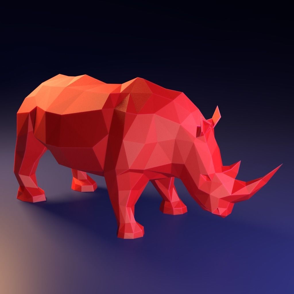 Rhinoceros 3D model 3D printable | CGTrader