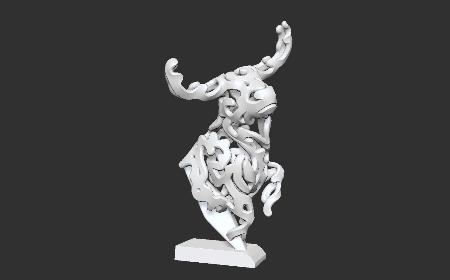 3d Printable Bull 3D print model 3D model 3D printable | CGTrader