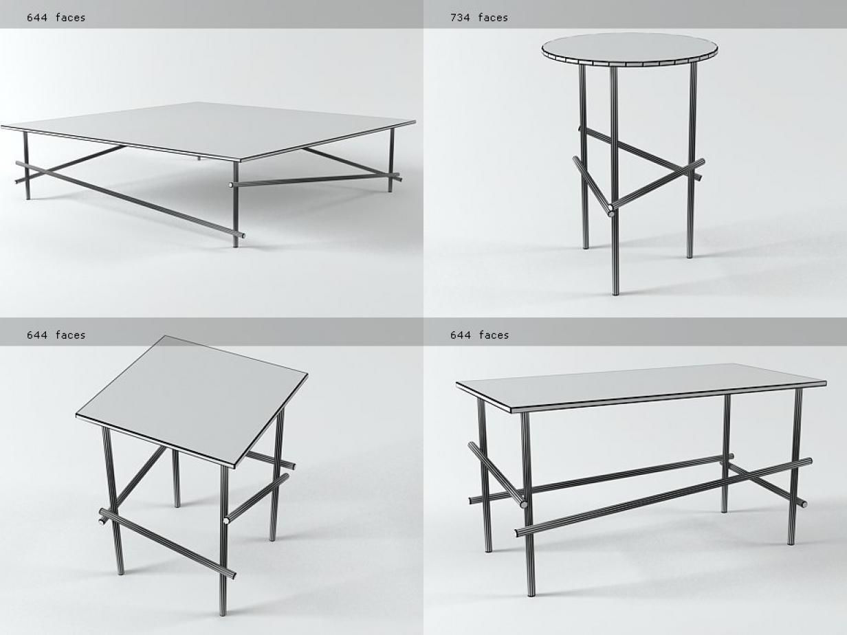Shanghai Tip Tables 3D model | CGTrader