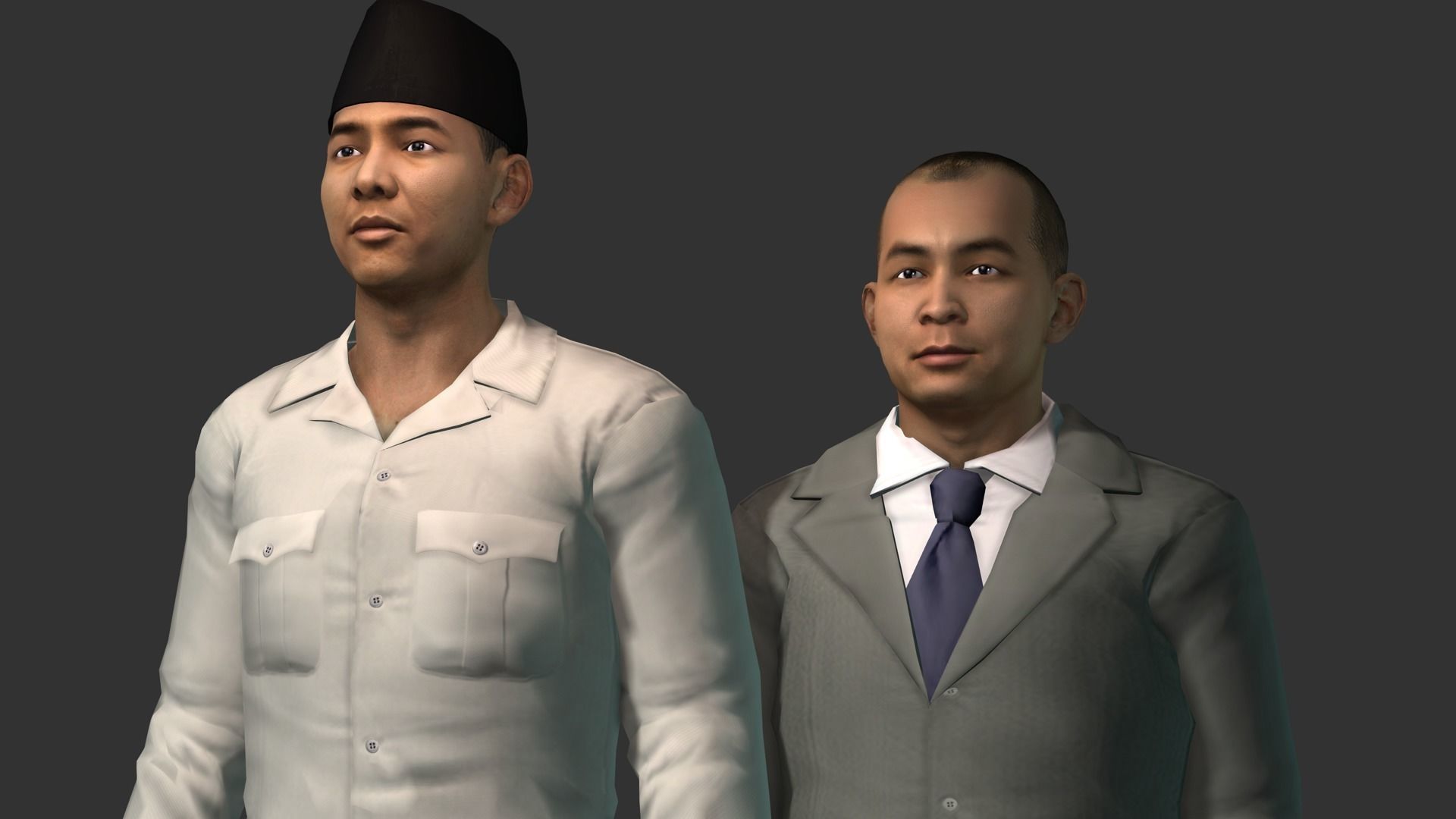 3D Soekarno Hatta 3D model rigged | CGTrader